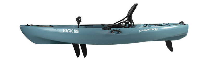 Kick 106 Pedal Drive Kayak Slate - Lightning Kayaks